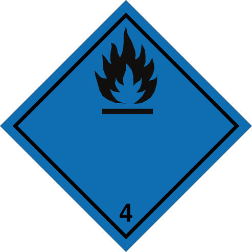 ADR Water-Reactive Label Class 4.3 | Dangerous When Wet Sign ...