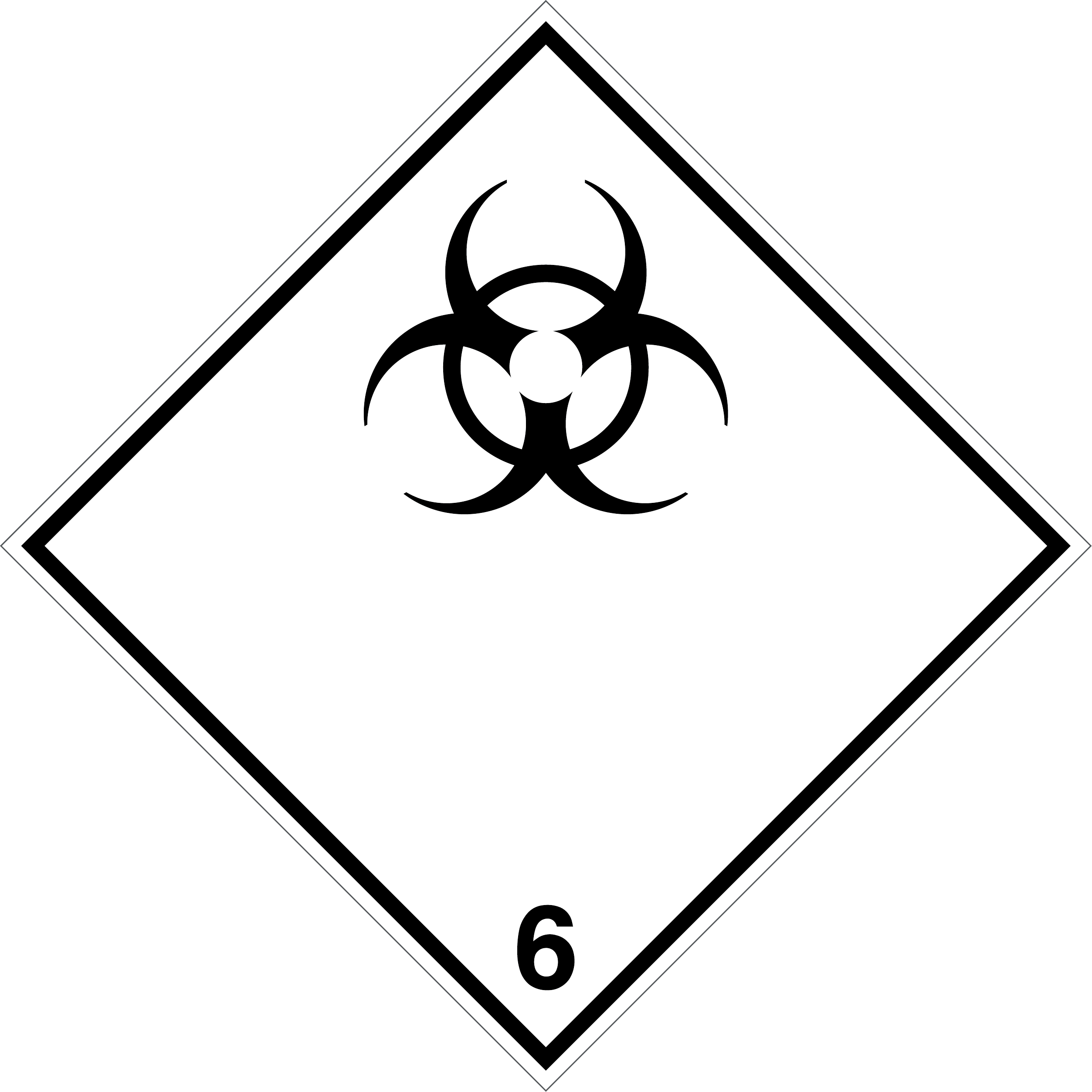 ADR Biohazard Material Label UN3373 | Infectious Substance ...