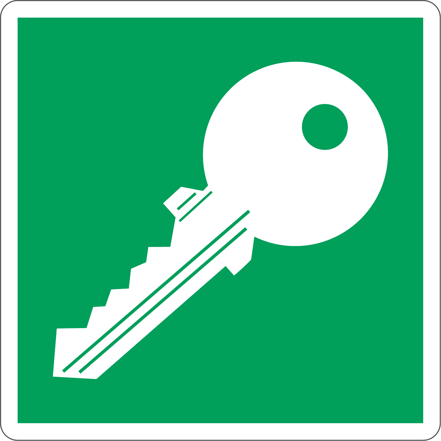 Emergency Key Sign E008 | ISO 7010 Emergency | StoreForSigns ...