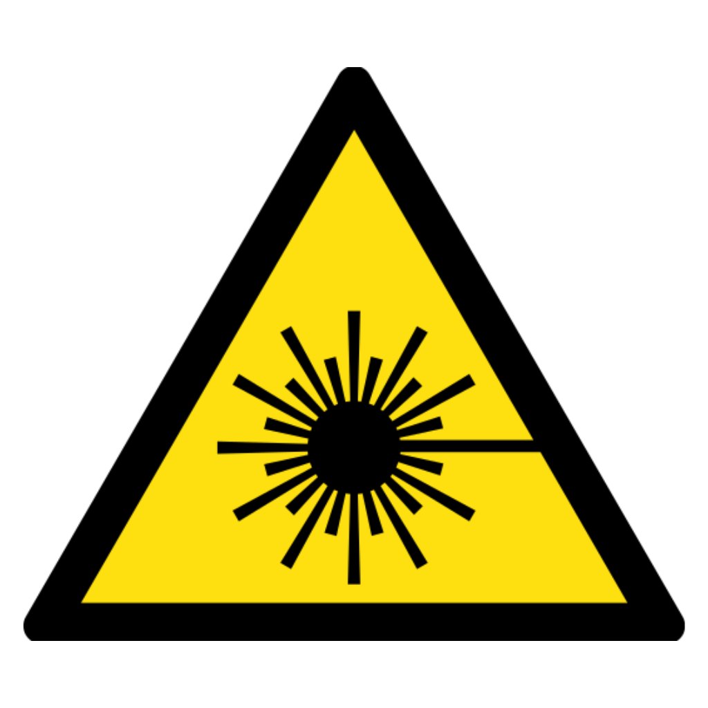 Laser Beam Warning Sign W004 – Large Format – Storeforsigns.com